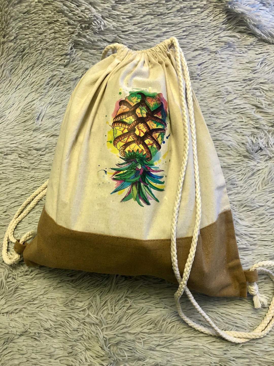 Shibari. Pineapple. Drawstring Bag, Rope Bag, Kink Bag. Swink. BDSM ...