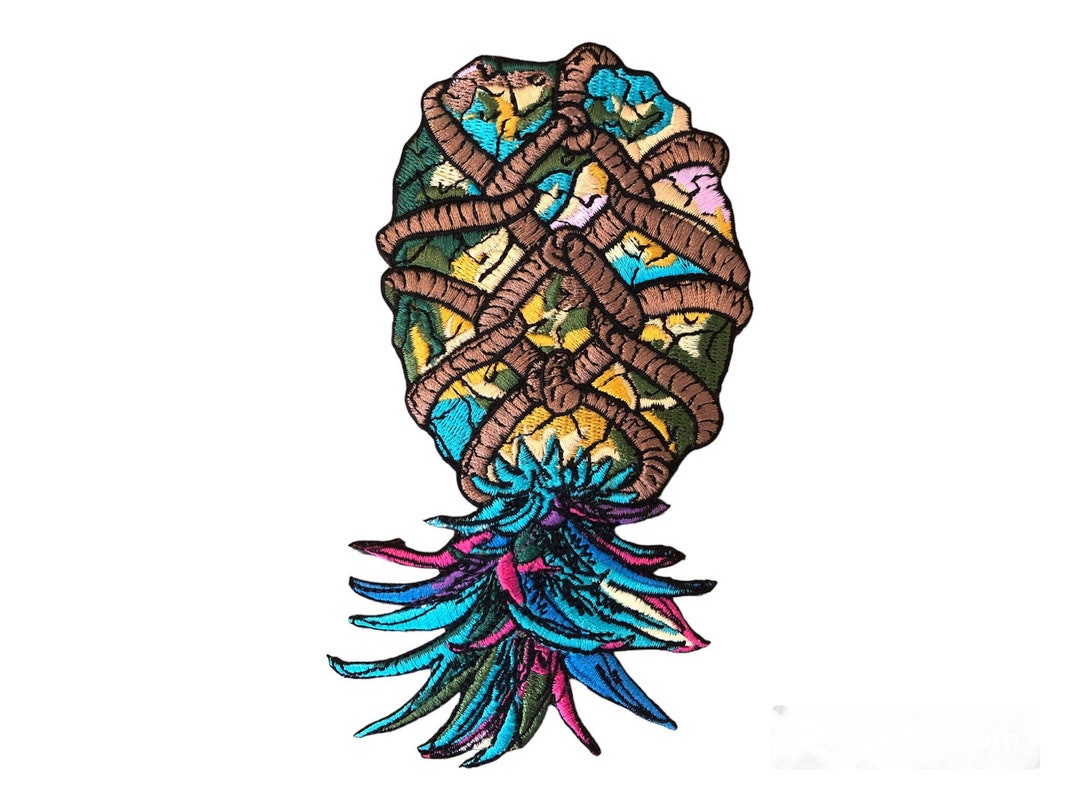 Large Shibari Pineapple Embodied Iron On/sewn on Patch. Swinger. Kink ...