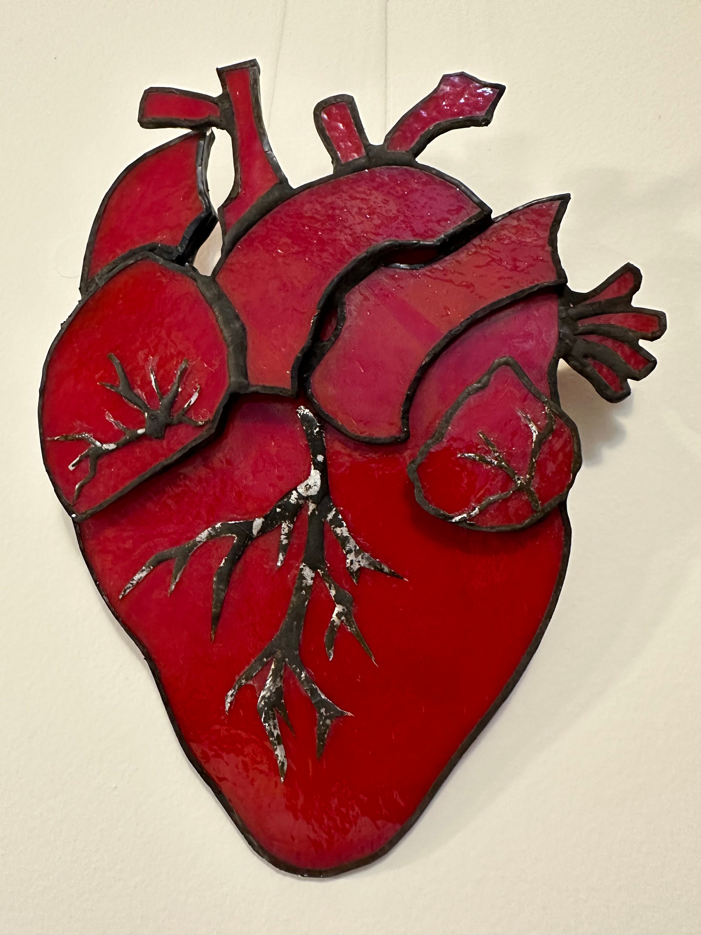 Stained Glass Dimensional Anatomical Heart - Etsy