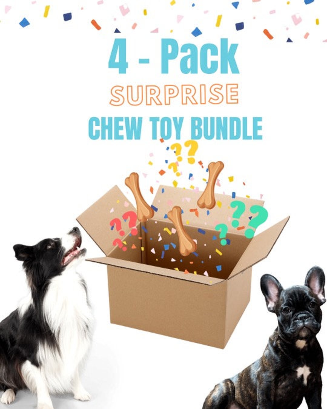 Puppy Parcel,mystery Dog Box,dog Toys,dog Chew Bones,surprise Dog Box ...