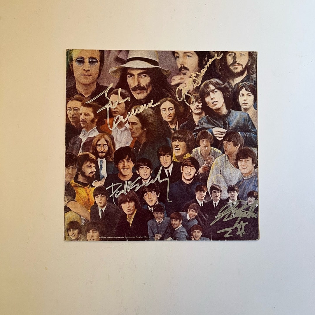 The Beatles Vinyl Record Inner Sleeve Autographed - Etsy