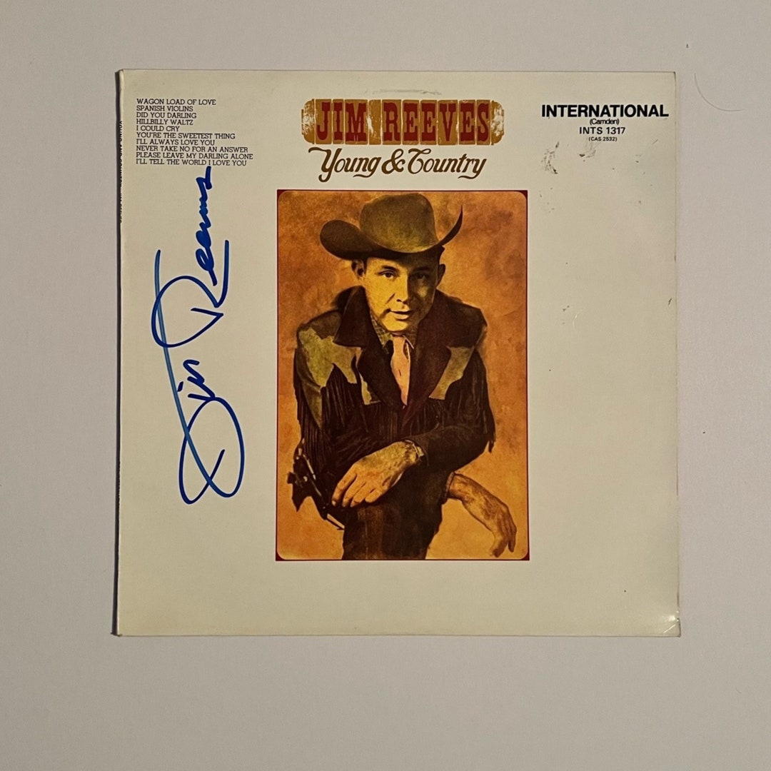 Jim Reeves Young & Country Vinyl Record LP Cover Autographed - Etsy