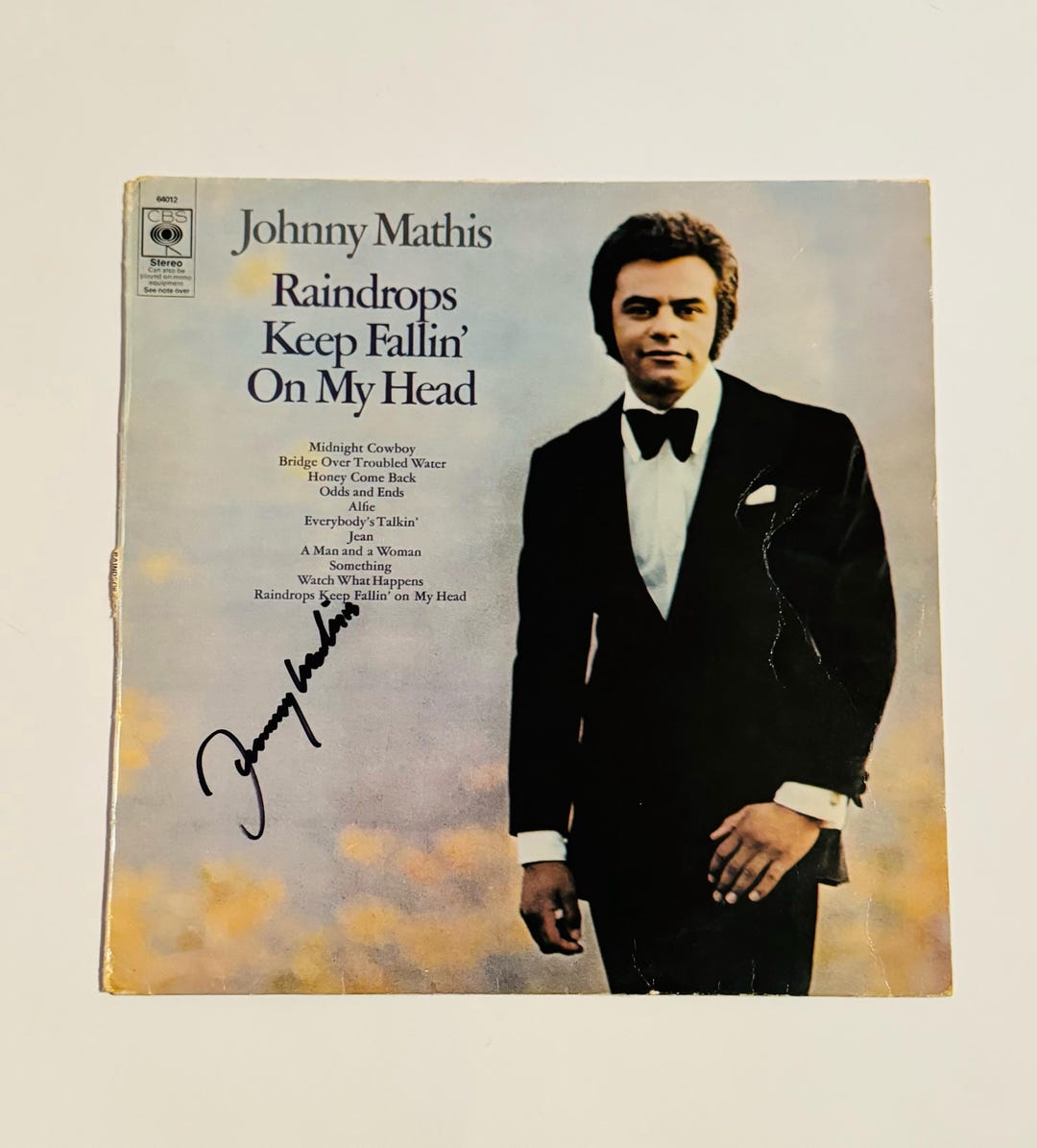 Johnny Mathis Vinyl Record LP Cover Autographed With Certification - Etsy