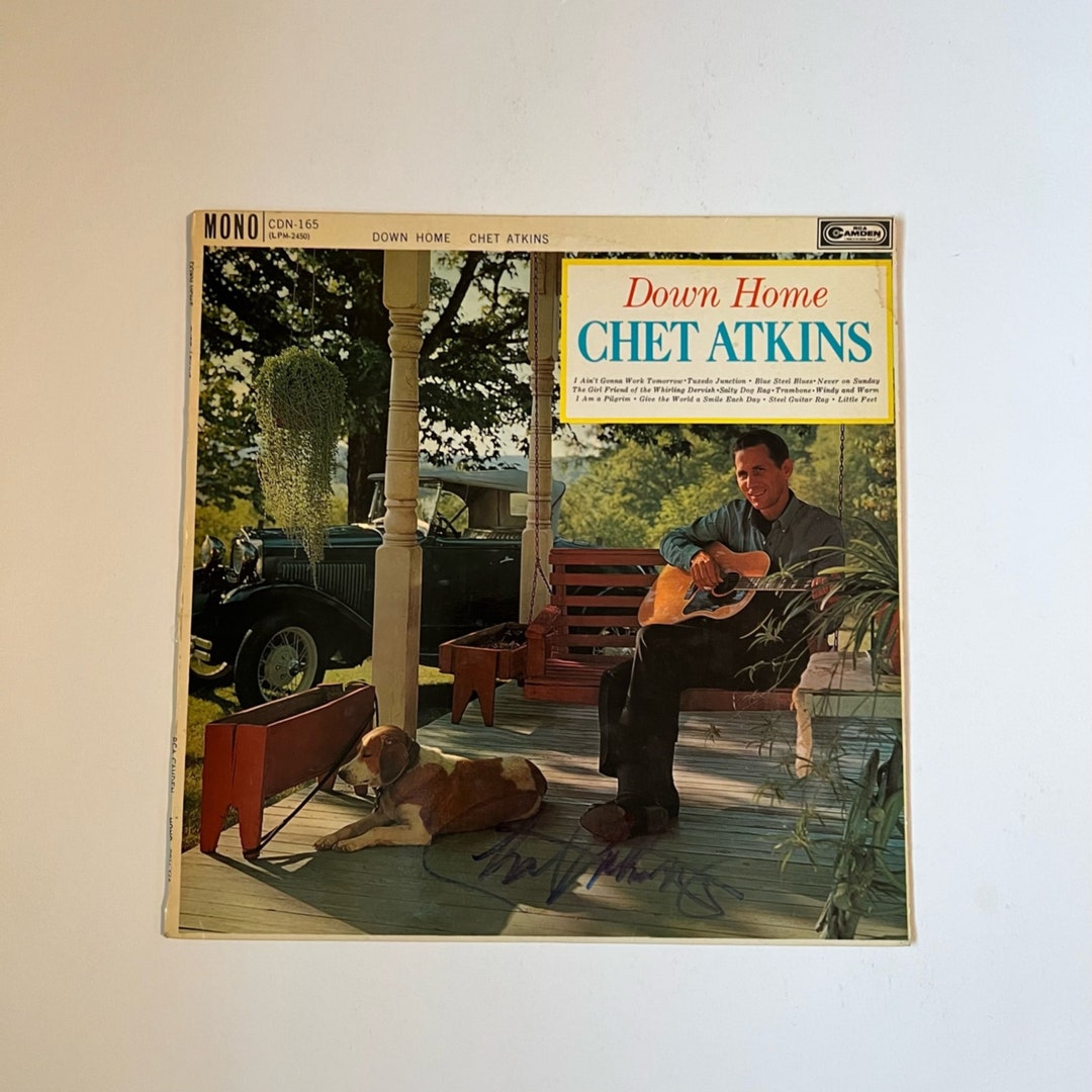 Chet Atkins Down Home Vinyl Record LP Cover Autographed - Etsy
