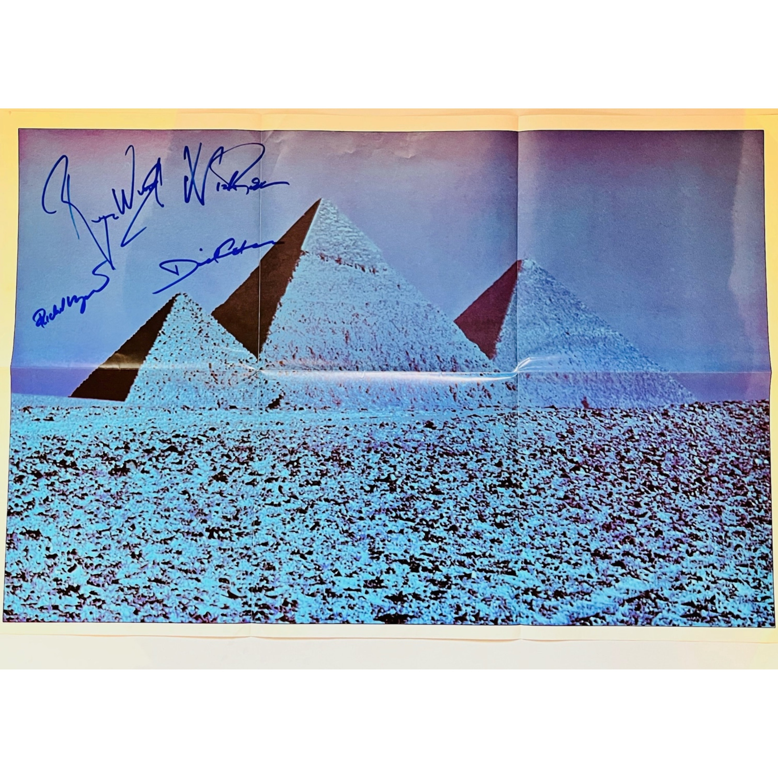 Pink Floyd Vinyl Record Poster Autographed - Etsy
