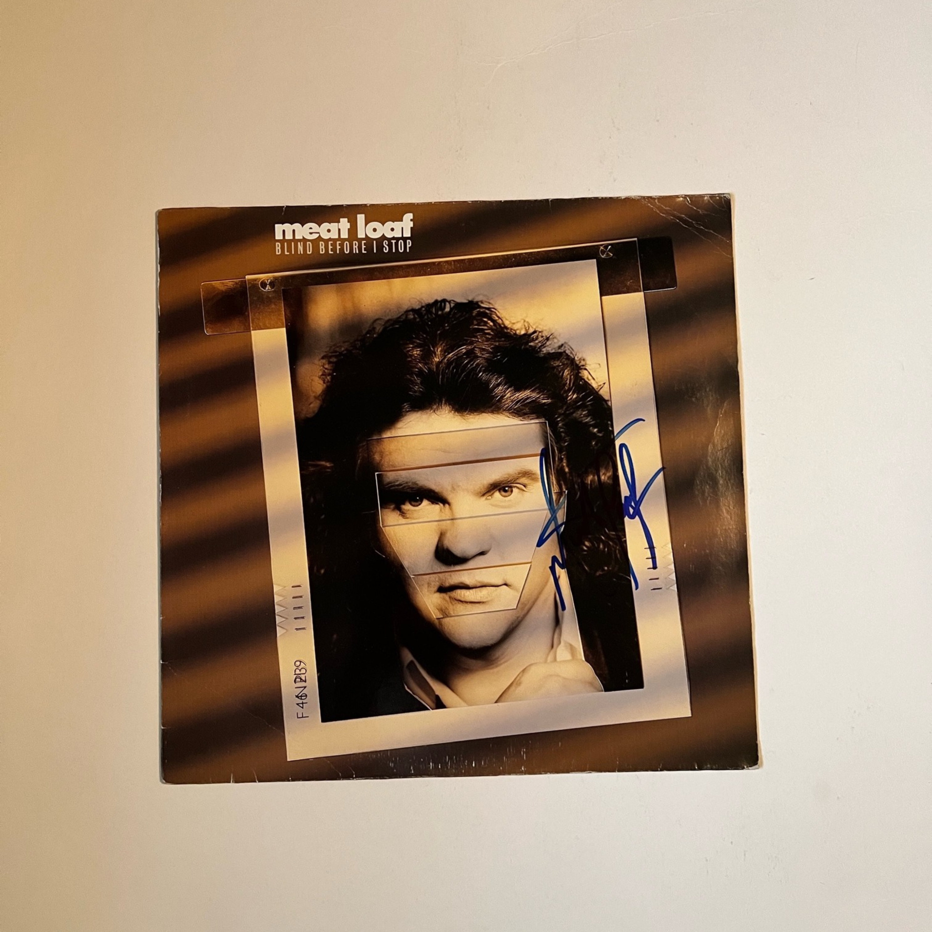 Meat Loaf Blind Before I Stop Vinyl Schallplatte LP Cover Autogramm ...