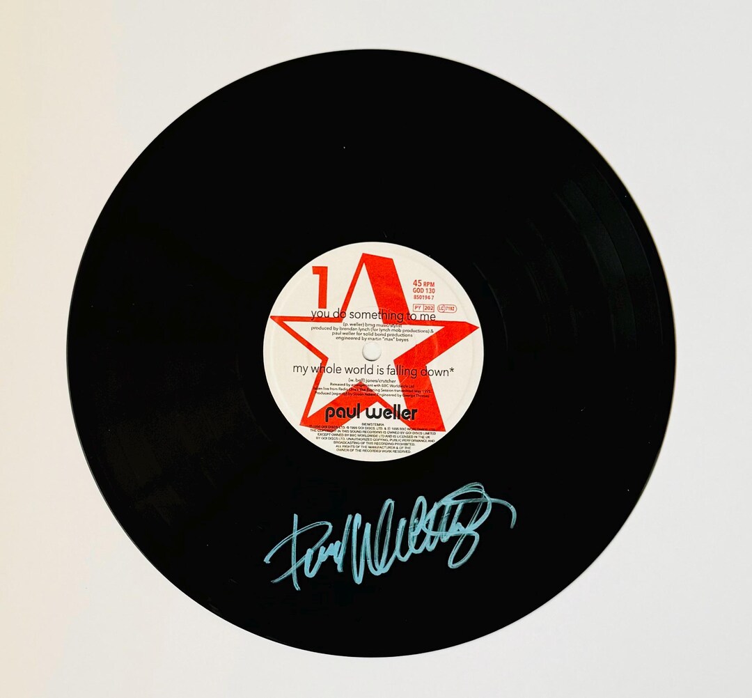 Paul Weller the Jam Signed Vinyl Record Unframed - Etsy