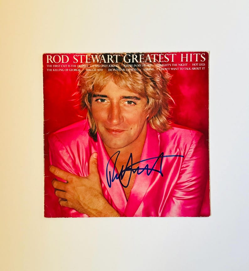 Rod Stewart Greatest Hits Vinyl Record LP Cover Autographed - Etsy