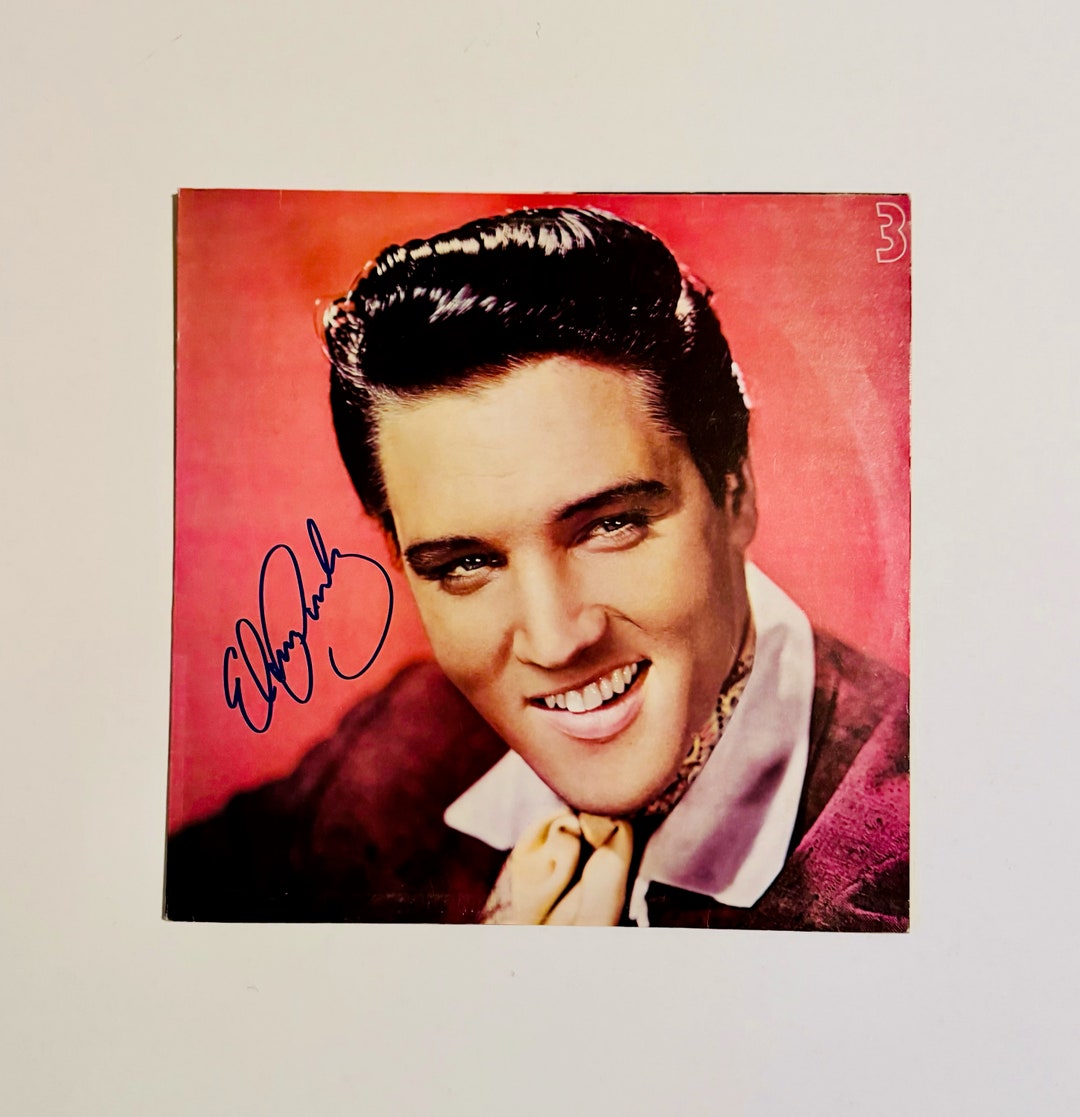 Elvis Presley Vinyl Record Inner Sleeve Autographed - Etsy