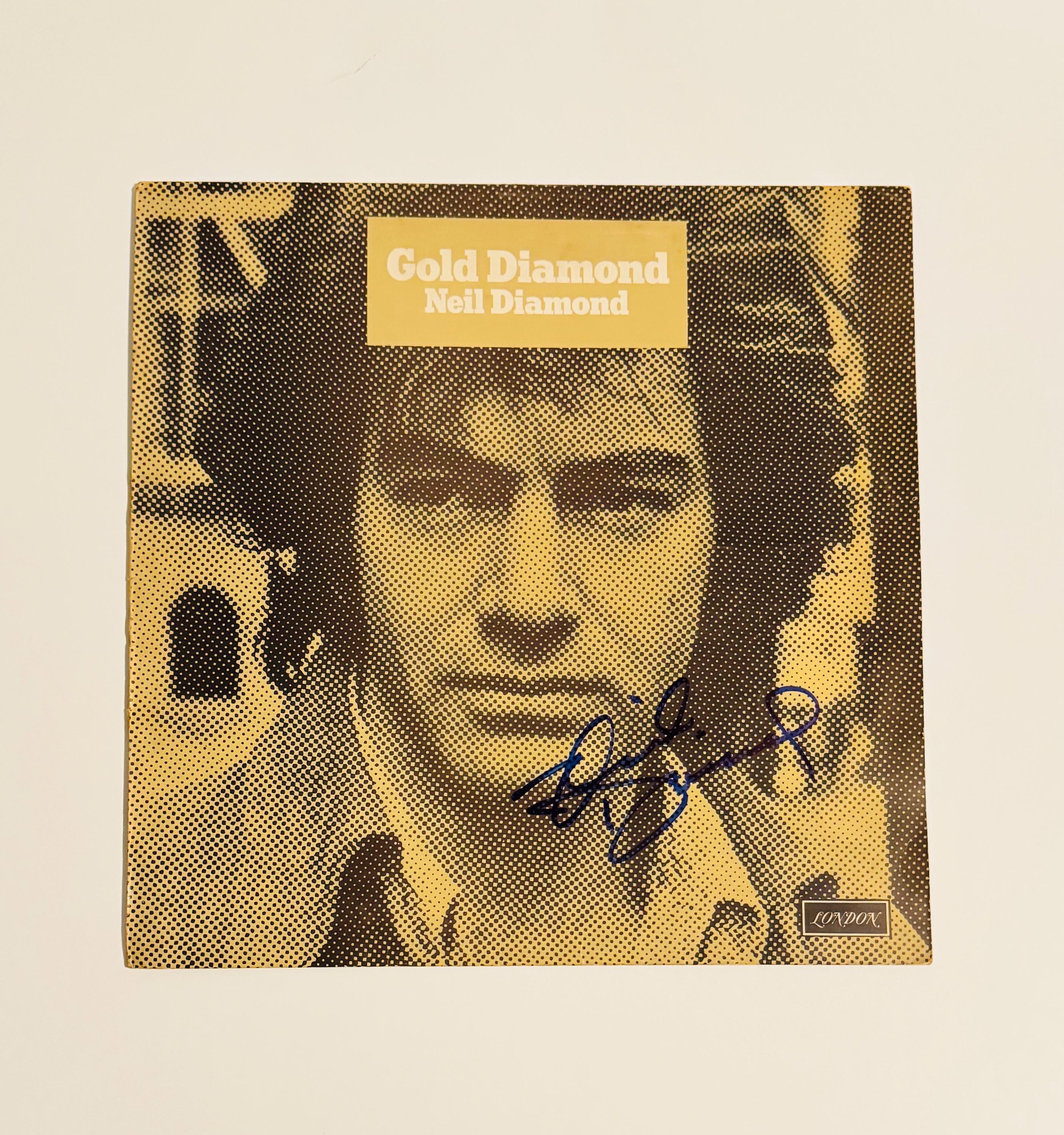 Neil Diamond Greatest Hits Vinyl Record LP Cover Autographed With ...