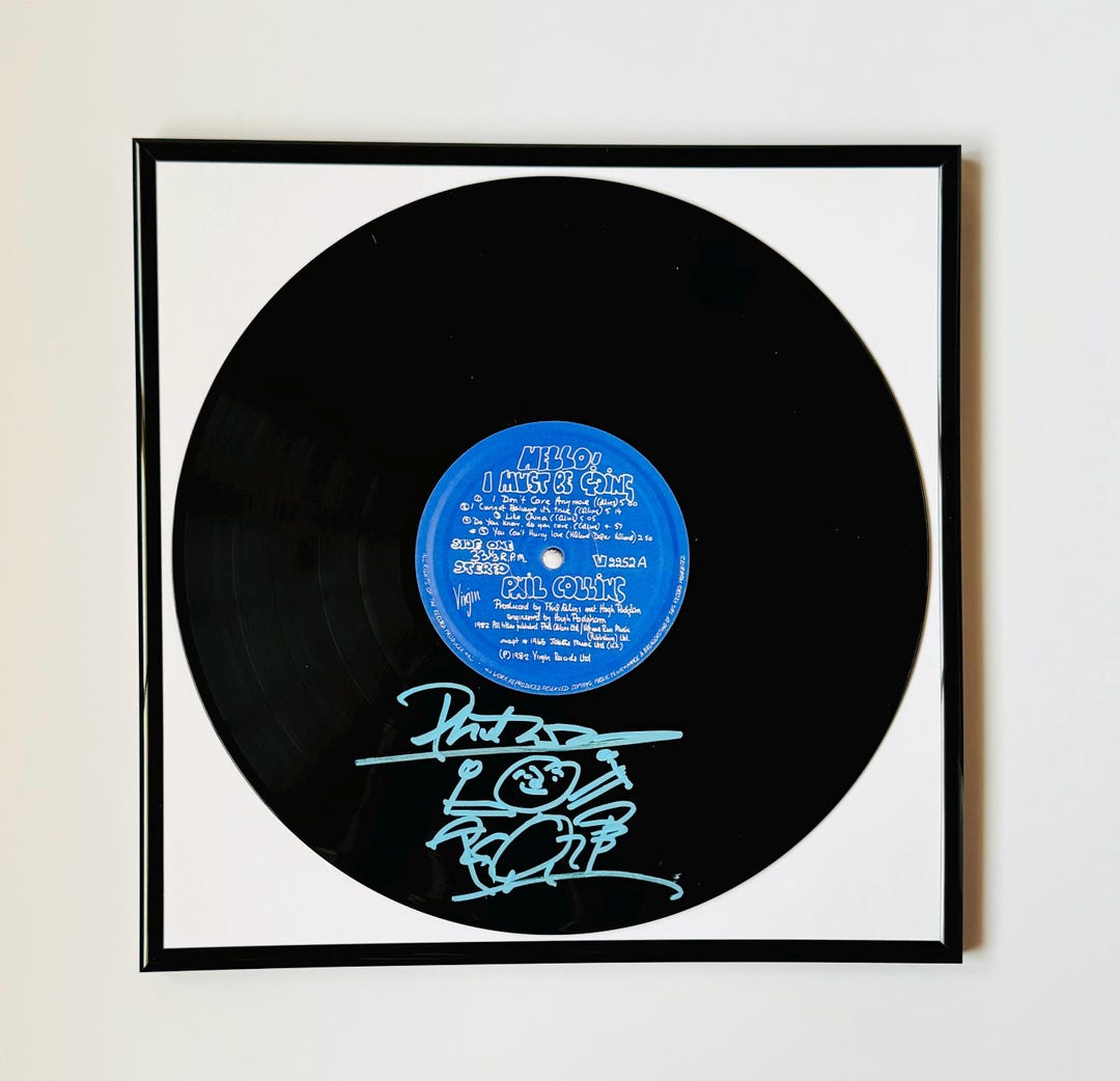 Phil Collins Signed Vinyl Record With Black Frame - Etsy