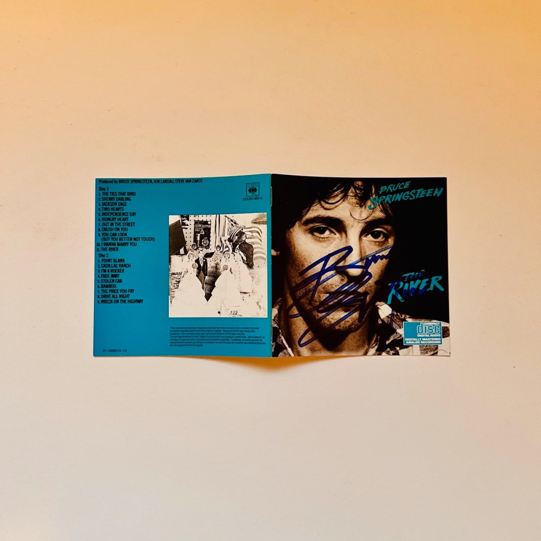 Bruce Springsteen the River CD Cover Autographed - Etsy