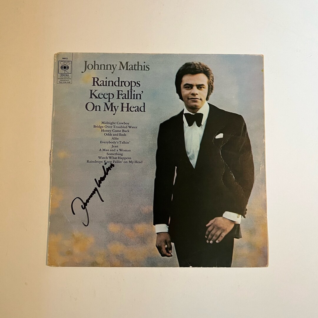 Johnny Mathis Vinyl Record LP Cover Autographed - Etsy