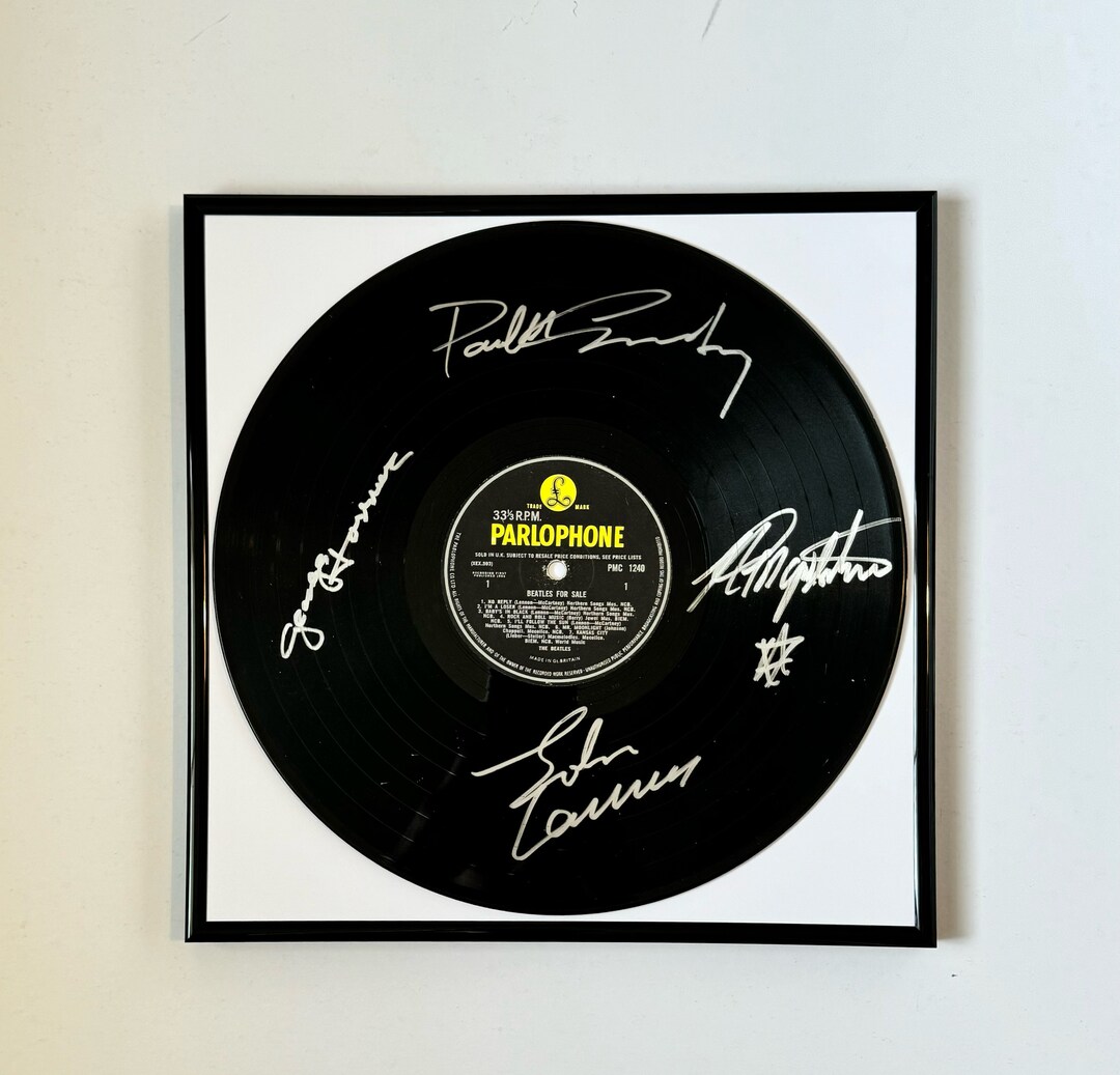 The Beatles for Sale Signed Vinyl Record With Black Frame - Etsy