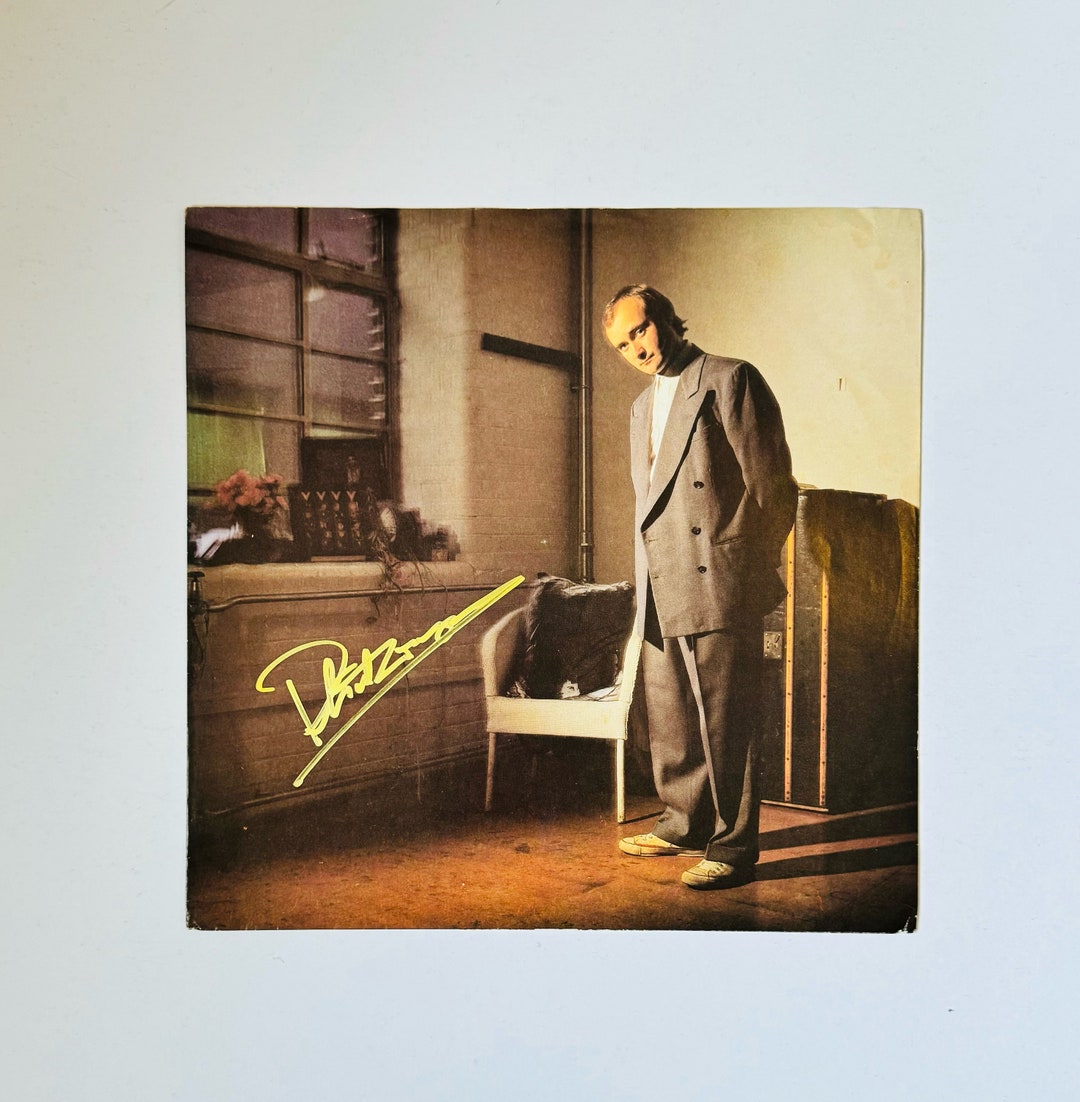 Phil Collins Vinyl Record Inner Sleeve Autographed - Etsy