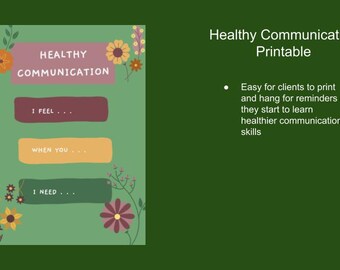 Communication Styles Poster, Healthy Communication Digital Print ...