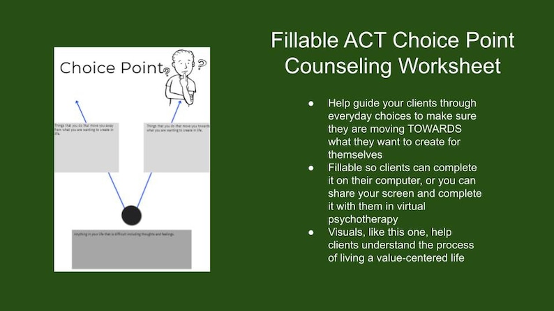 ACT Choice Point Fillable Document - Etsy