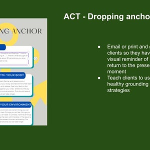 ACT Dropping Anchor Handout - Etsy