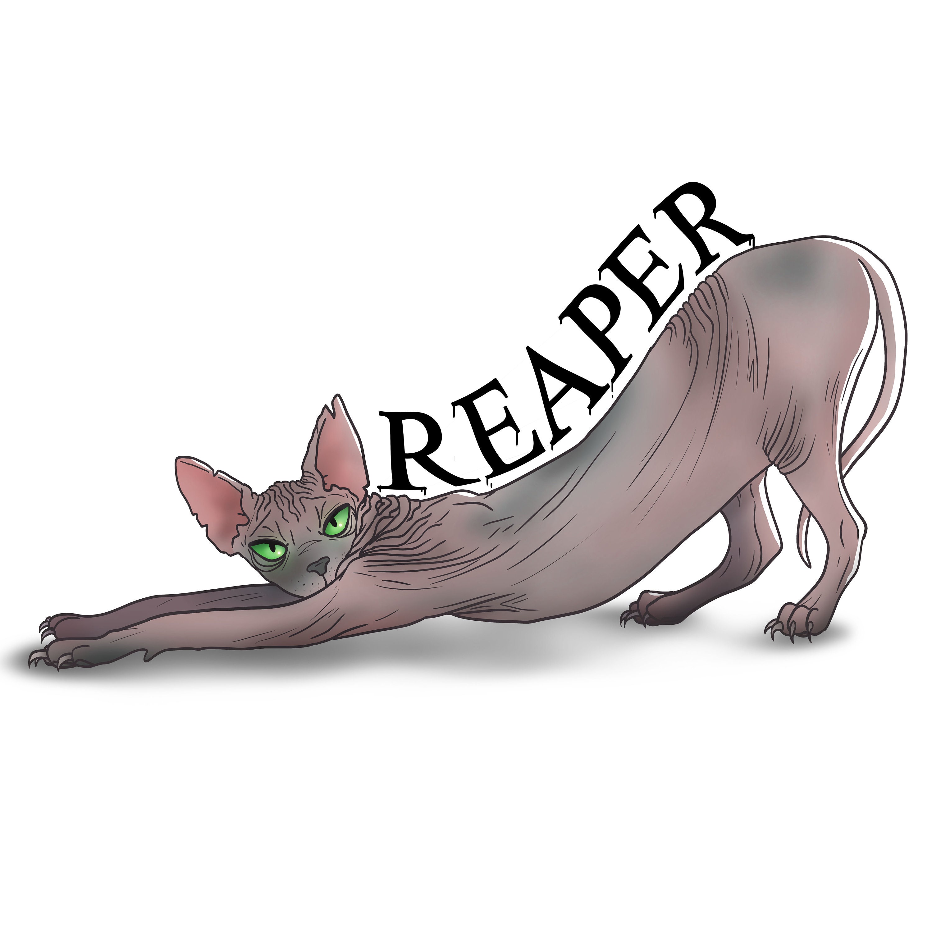 Reaper | Sticker | Badge | the School for Good and Evil | Sphynx Cat ...
