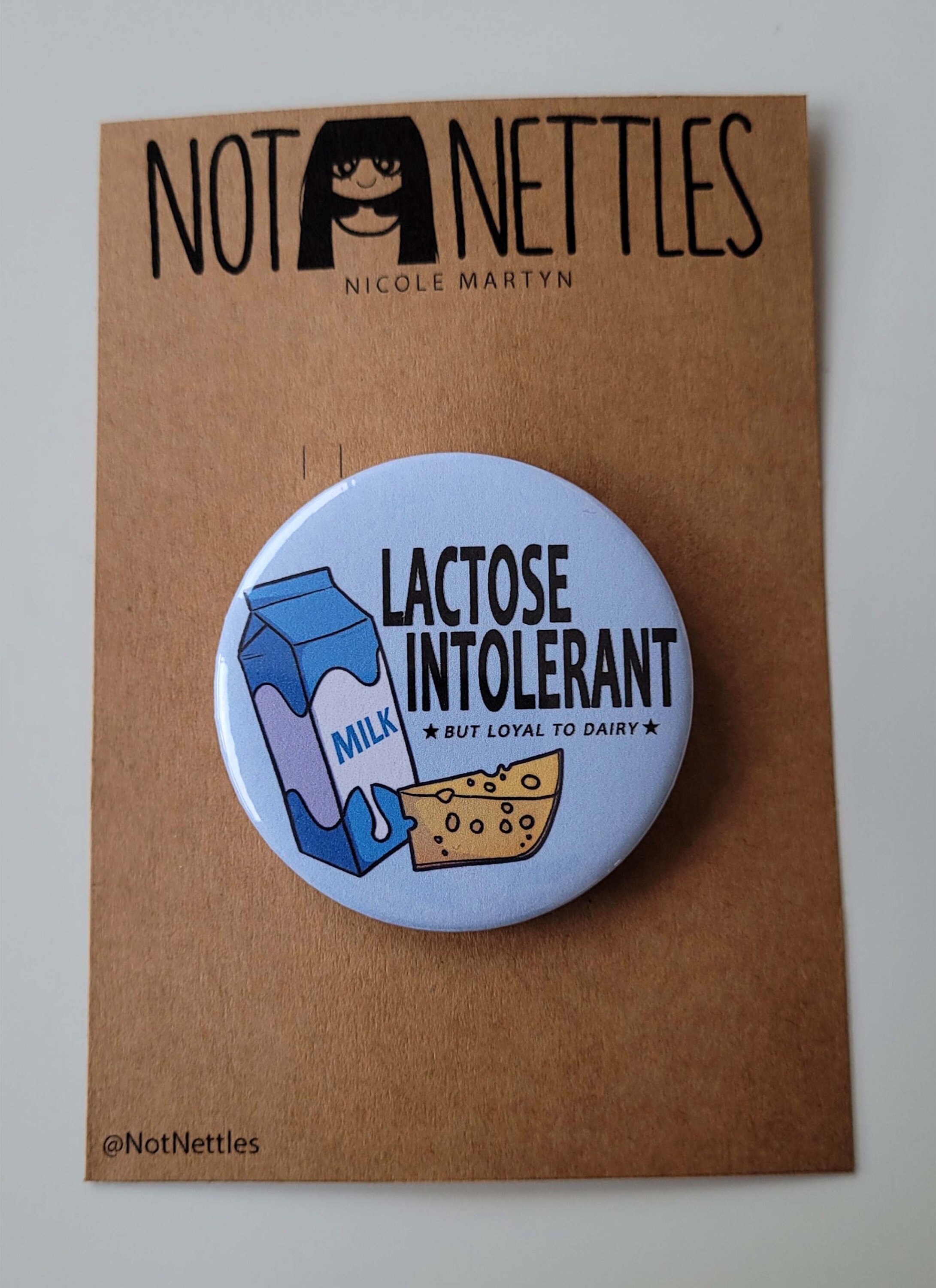 Lactose Intolerant (but Loyal to Dairy) | Sticker | Badge - Etsy