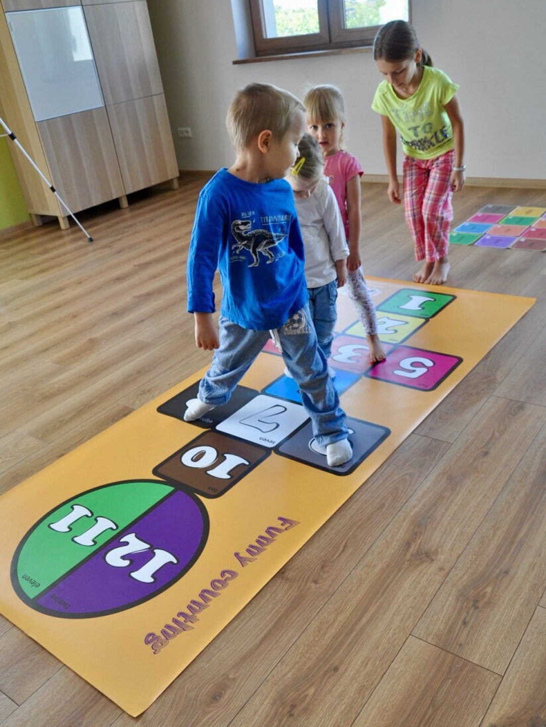 Floor MAT Hopscotch Jumping Forward/backward Counting Learning - Etsy