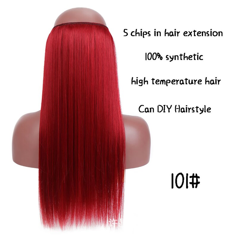 Wig Female Long Hair Patch Wig One Piece Seamless Wig Etsy