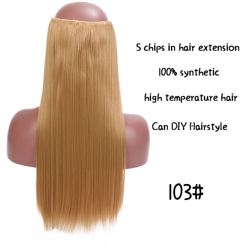 Wig Female Long Hair Patch Wig One Piece Seamless Wig Etsy