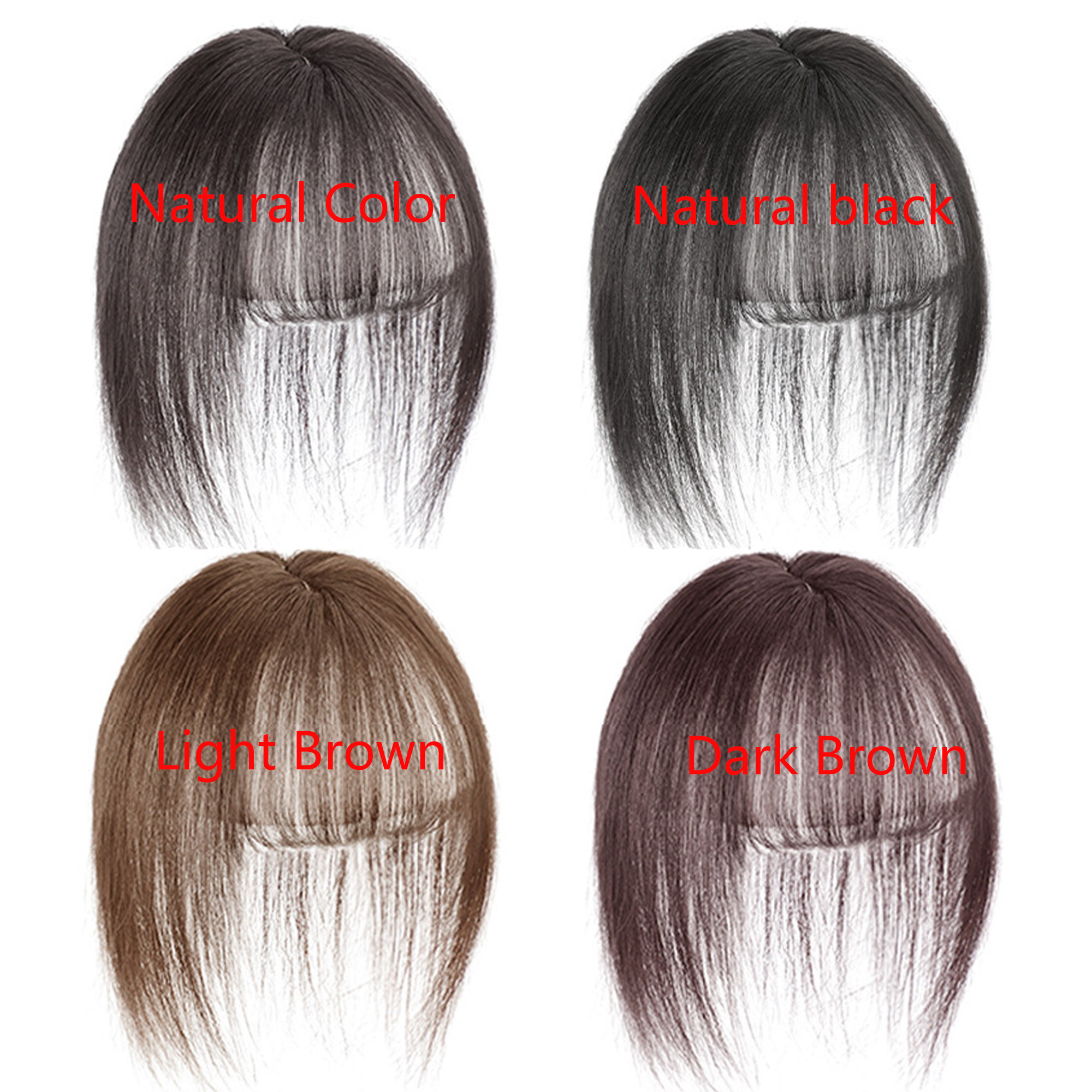 Base Hairpiece With Bangs Hair Topper,covering Woman Hair Loss ...