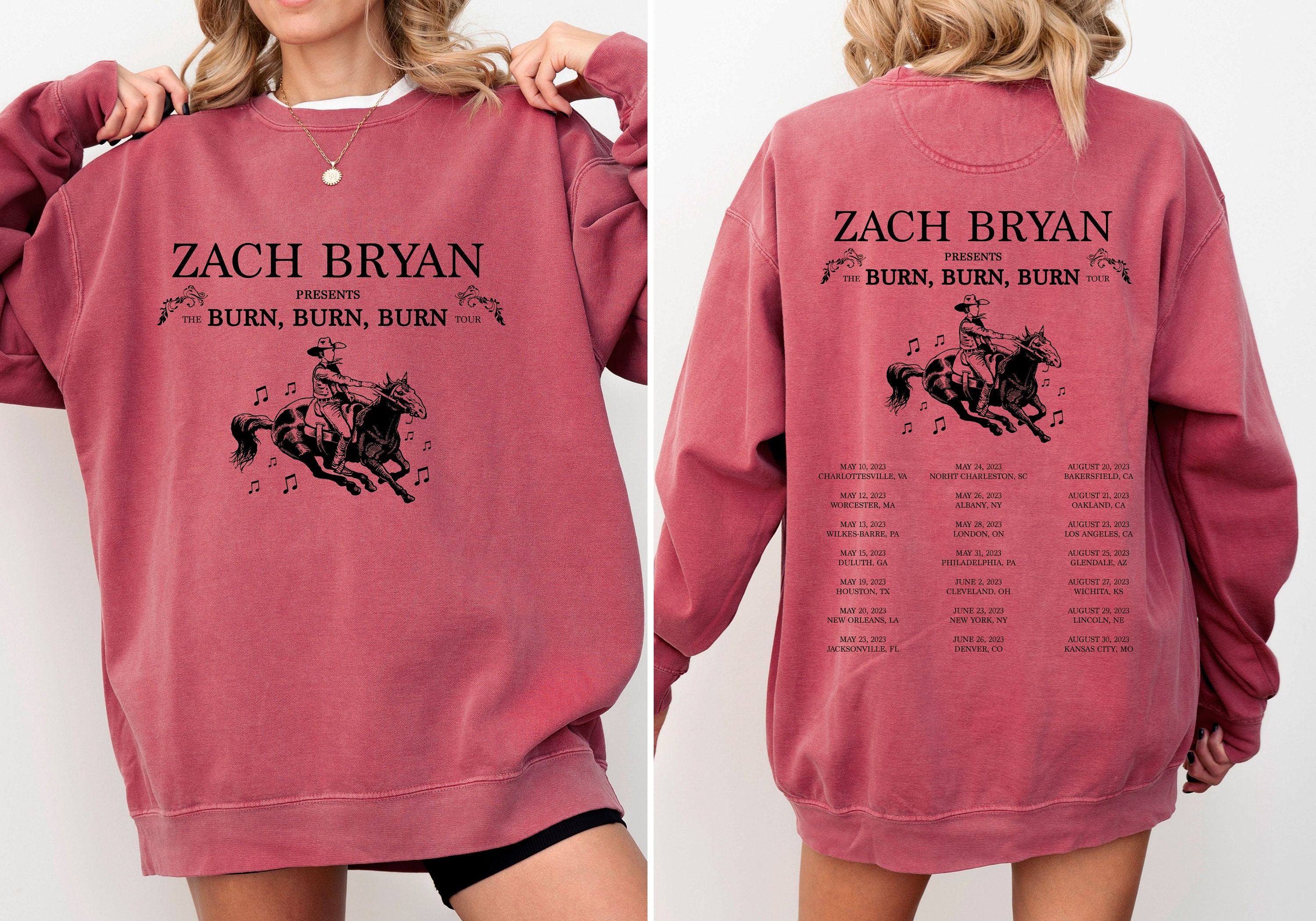 Zach Bryan The Burn Burn Burn Tour 2024 For Fan, Zach Bryan Concert Fan ...