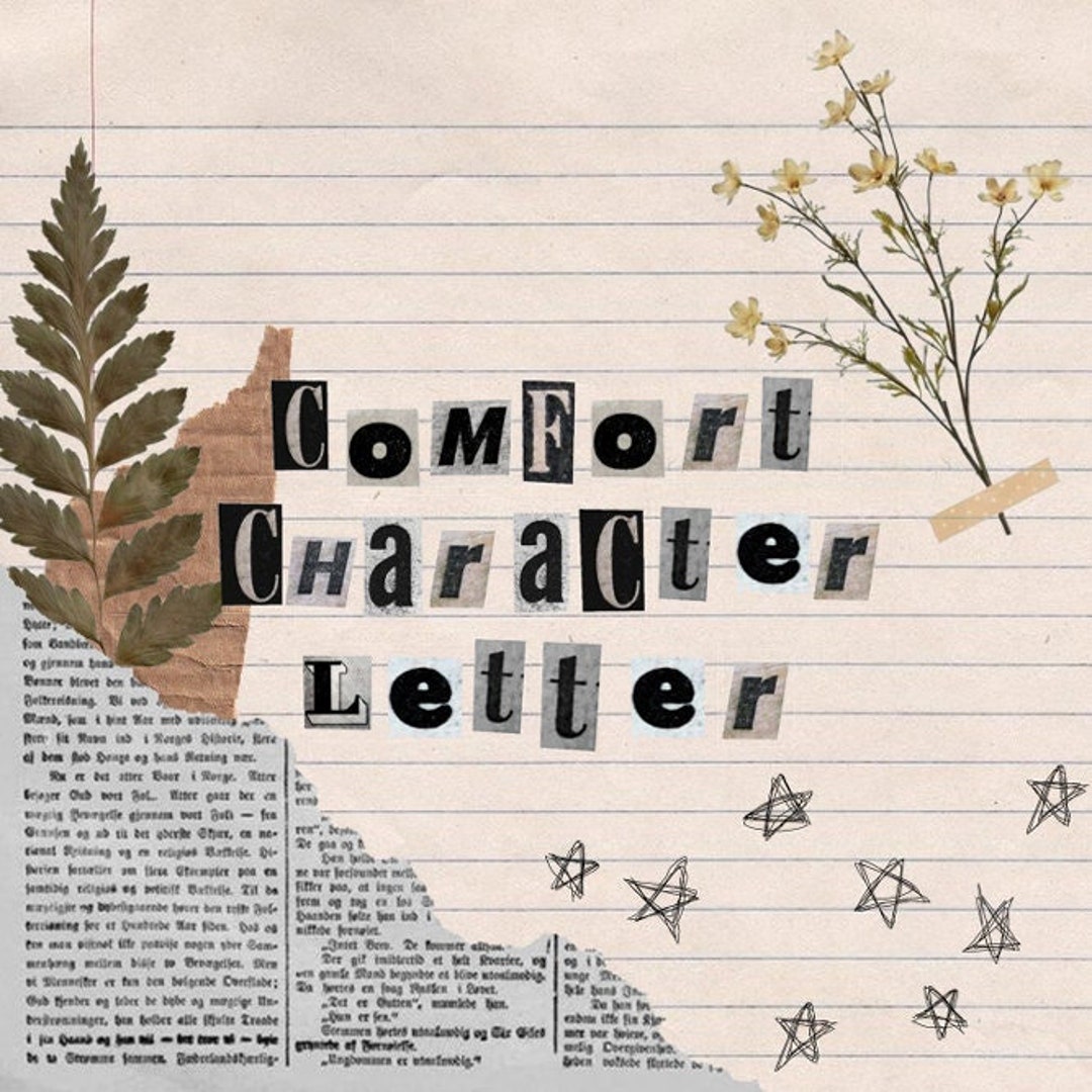 Comfort Character Letter - Etsy