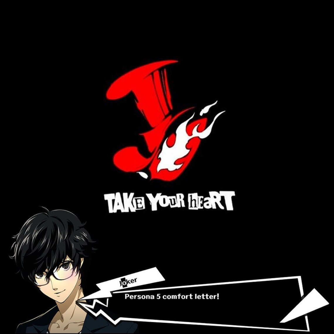 Persona 5 Comfort Letter - Etsy