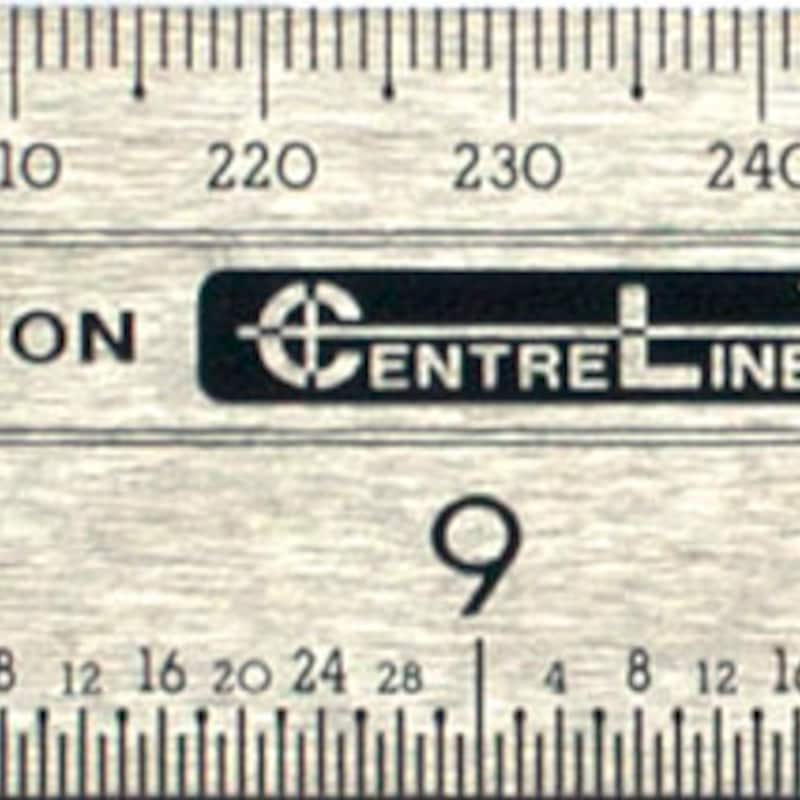 Vintage Metal Ruler - Etsy