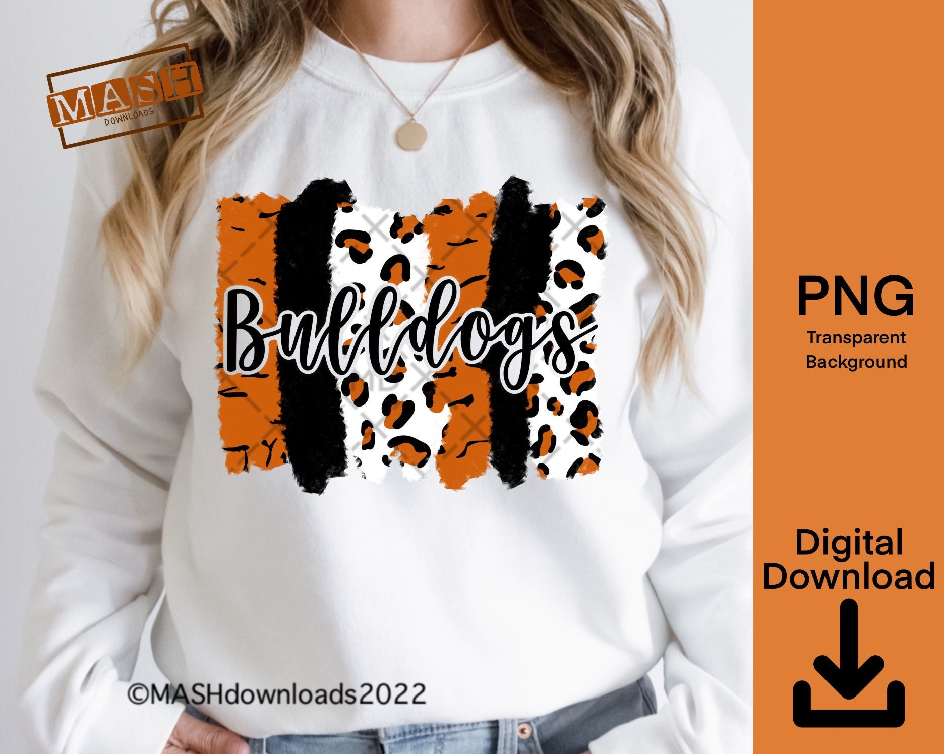 Bulldogs Leopard PNG, Sublimation, Brushstrokes Tshirt Design, Ready to ...