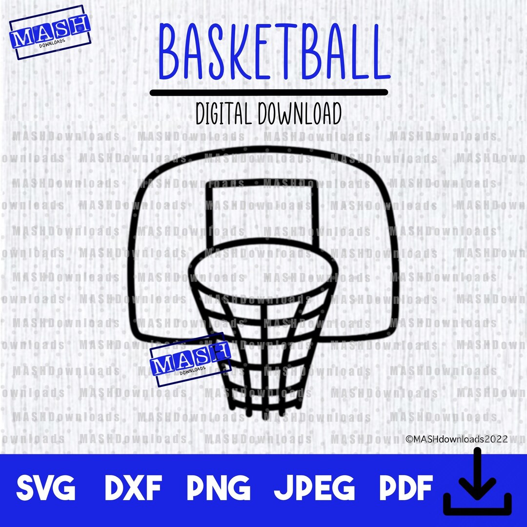 Basketball Backboard SVG Sports Clipart Png Cricut Cut - Etsy