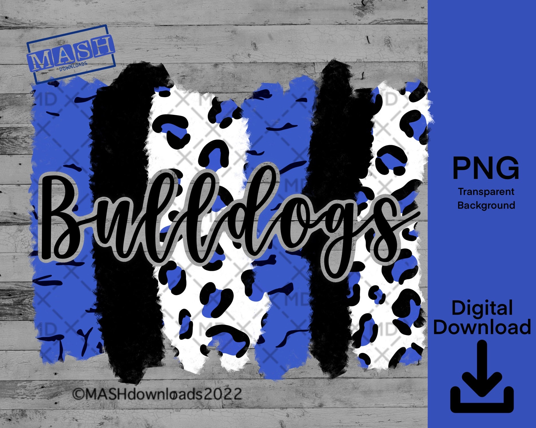 Bulldogs Leopard PNG, Sublimation, Brushstrokes Tshirt Design, Ready to ...