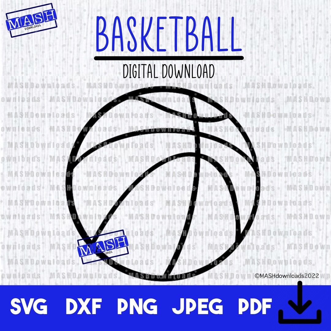 Basketball SVG, Sports Clipart Png, Cricut Cut Files, Silhouette Studio ...