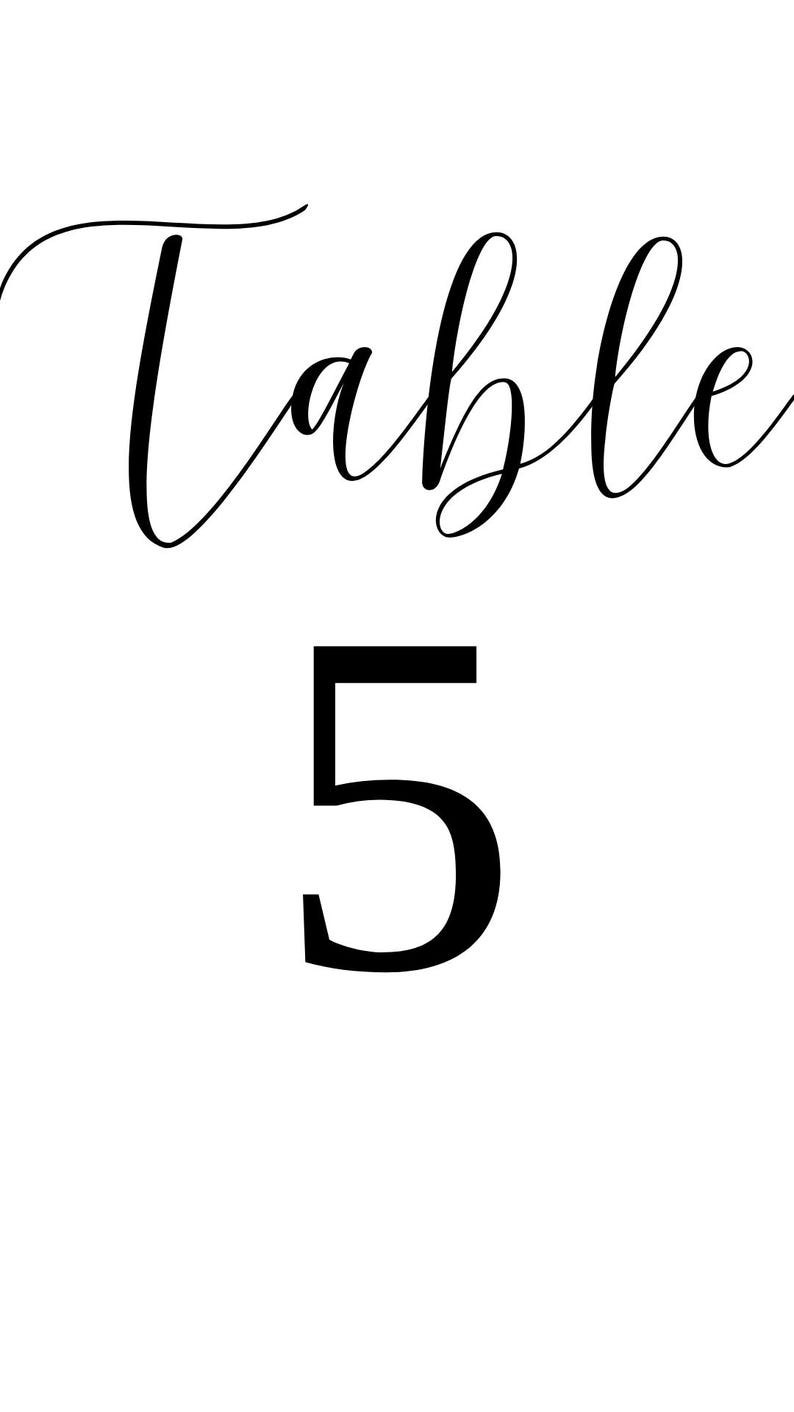 Table Numbers - Etsy