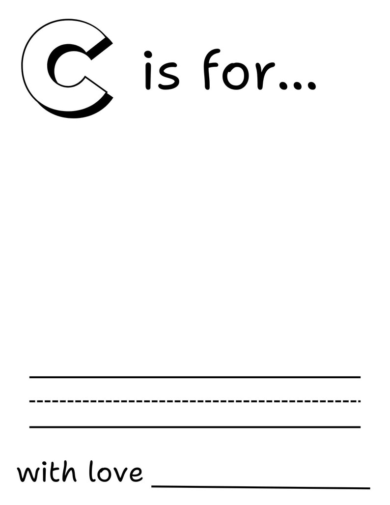 Baby's ABC Book - Coloring Book - Etsy