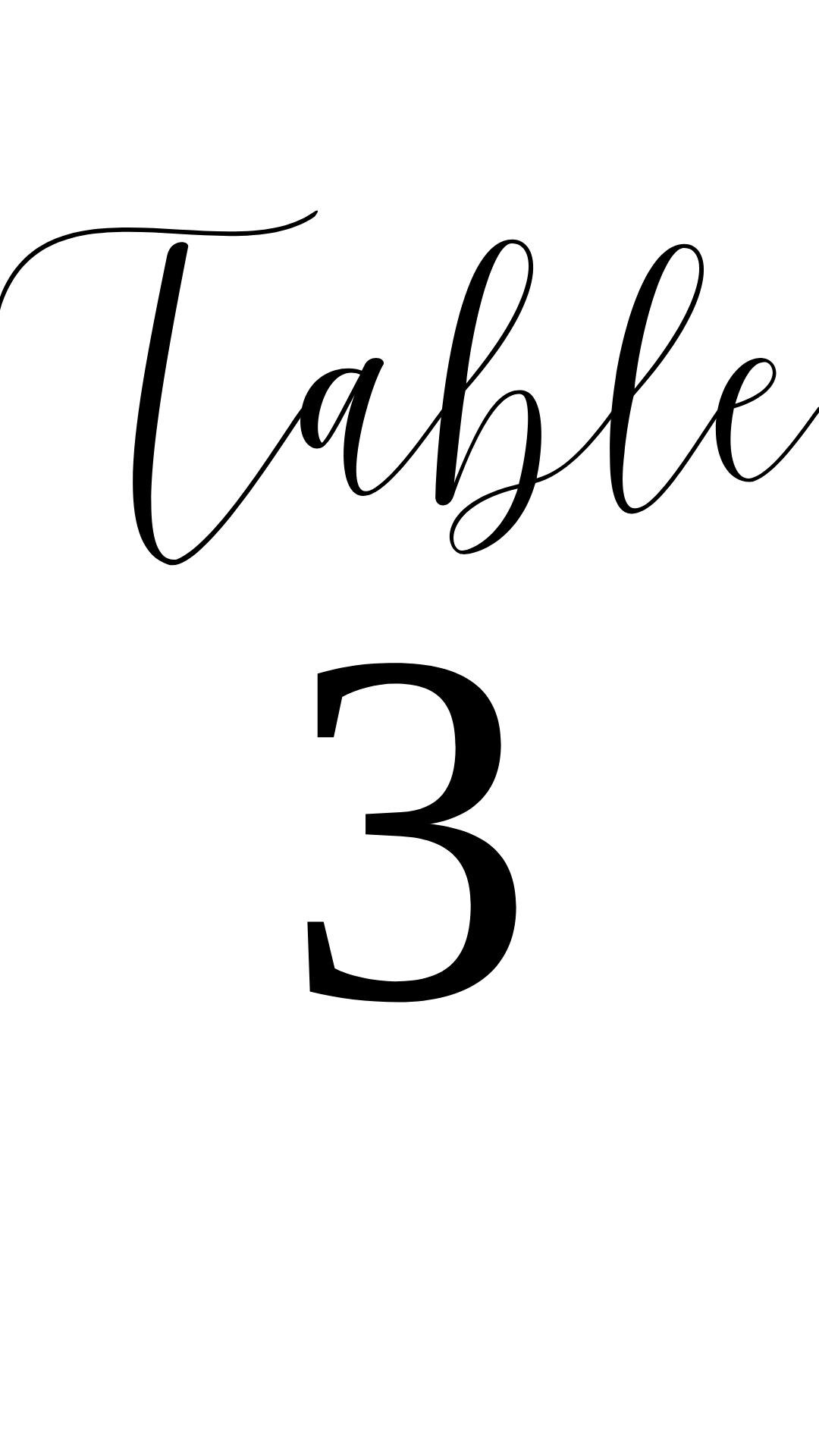 Table Numbers - Etsy