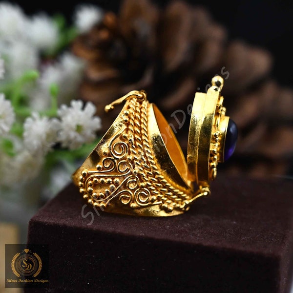 Brass Poisen Ring - Etsy