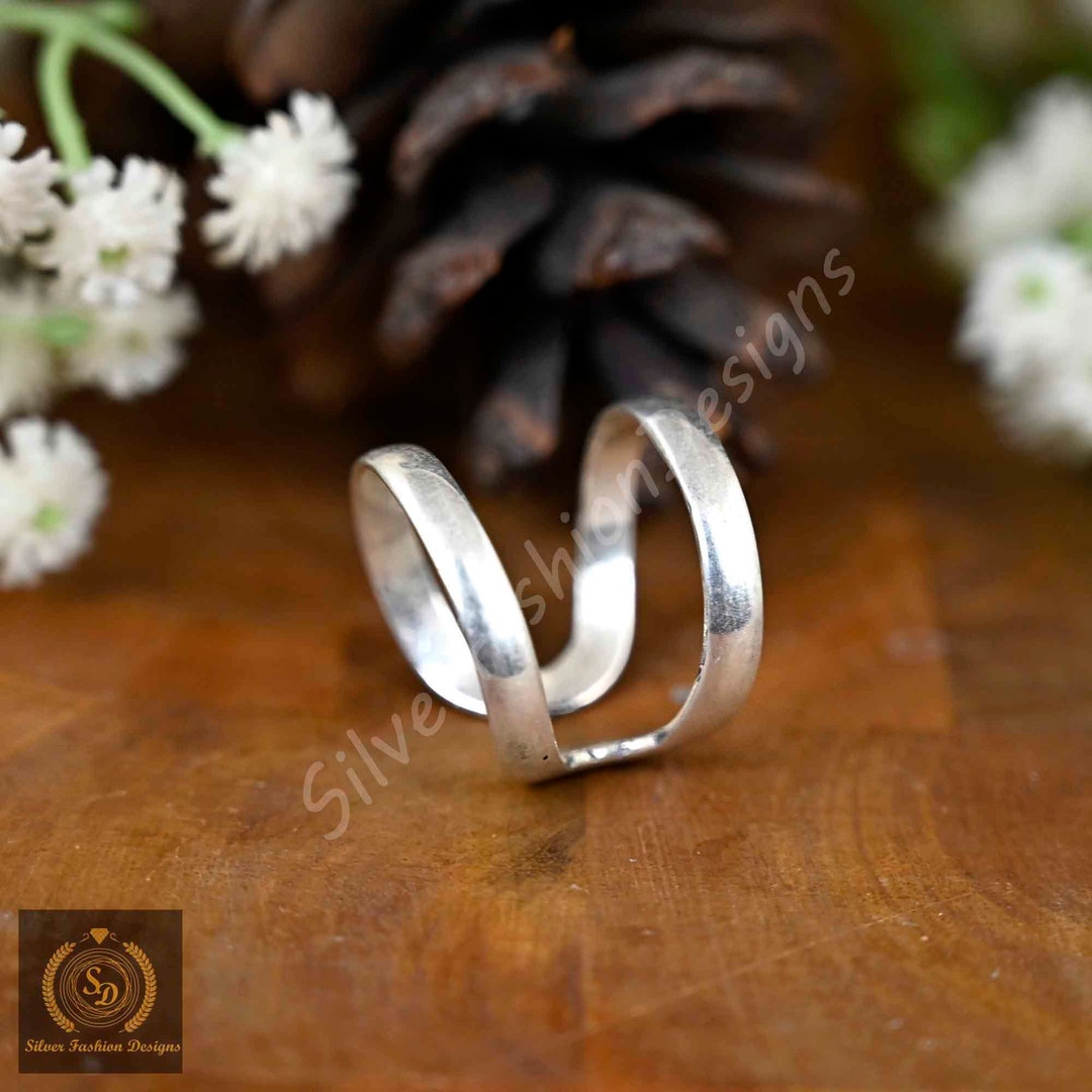 925 Sterling Silver, Arthritis Ring both Rings , Splint Knuckle Ring ...