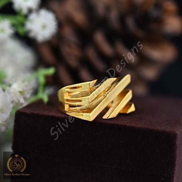 Geometric Ring - Etsy UK