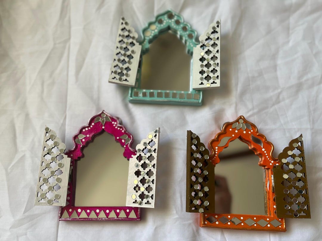 Handmade Mini Jharokha Windows - Set of 5 Rajasthani Wall Decor ...