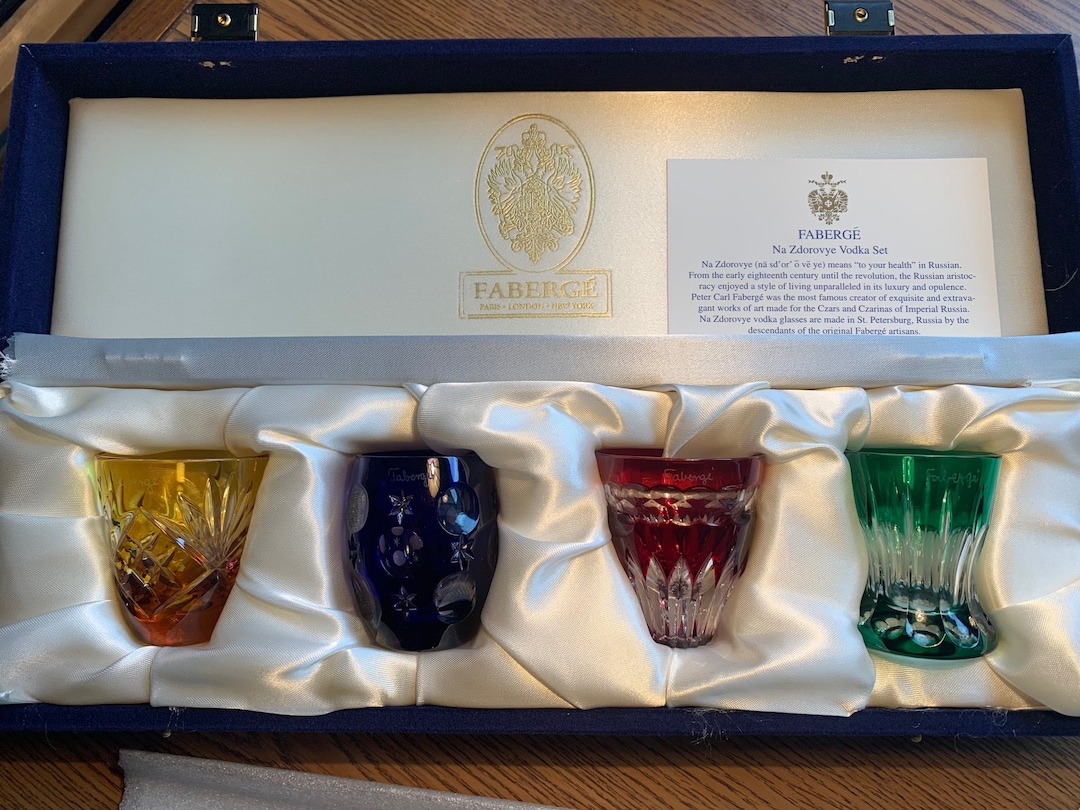 Fabergé Imperial Collection Na Zdorovye Edition 1 Vodka Shot Glass Set ...
