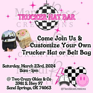 Trucker Hat Bar - Editable Event Sign - Etsy