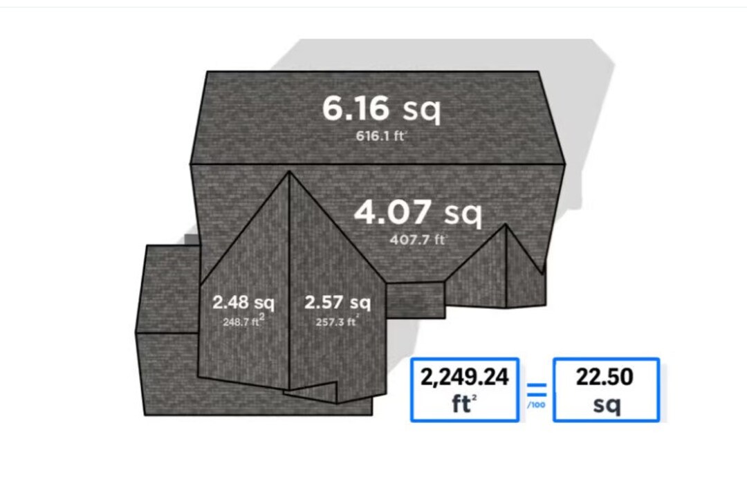 Roof Measure Service, Roof Drawing, Xactimate, Sketch With Pitches ...