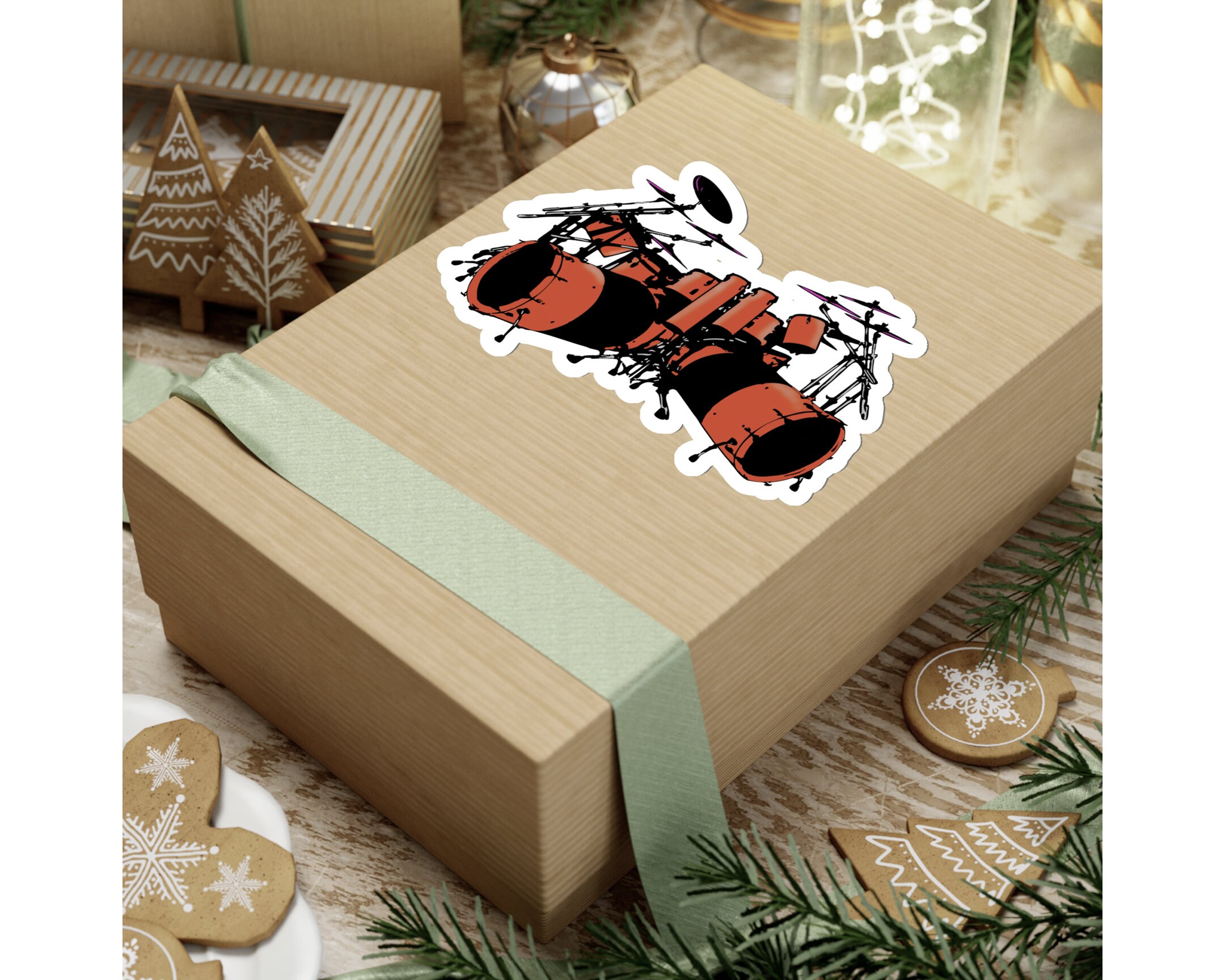 Drum Sticker Instrument Sticker Graphic Drum Sticker Sqwinx - Etsy