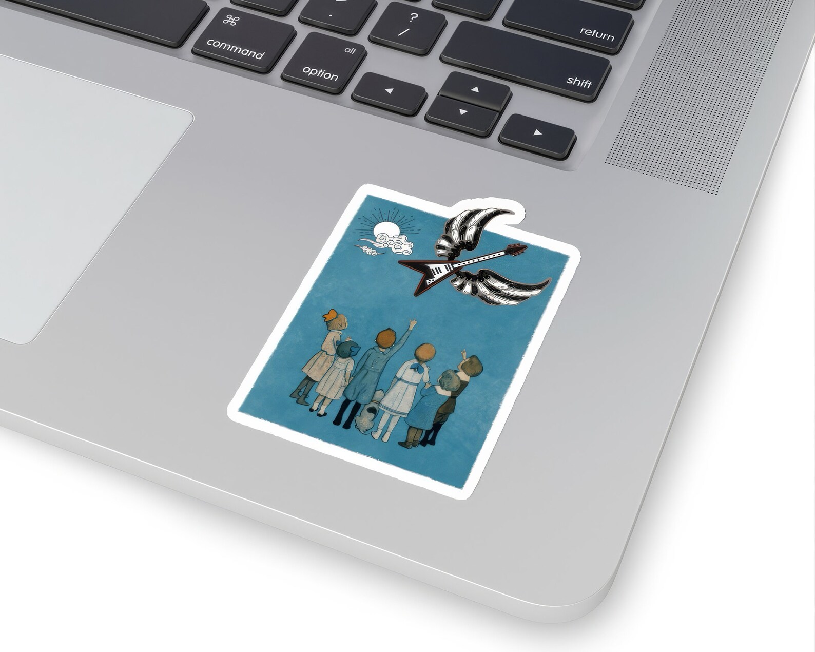 Electric Guitar Sticker Instrument Sticker Flying V Sticker Guitar ...