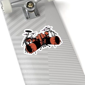 Drum Sticker | Instrument Sticker | Graphic Drum Sticker | Musician ...