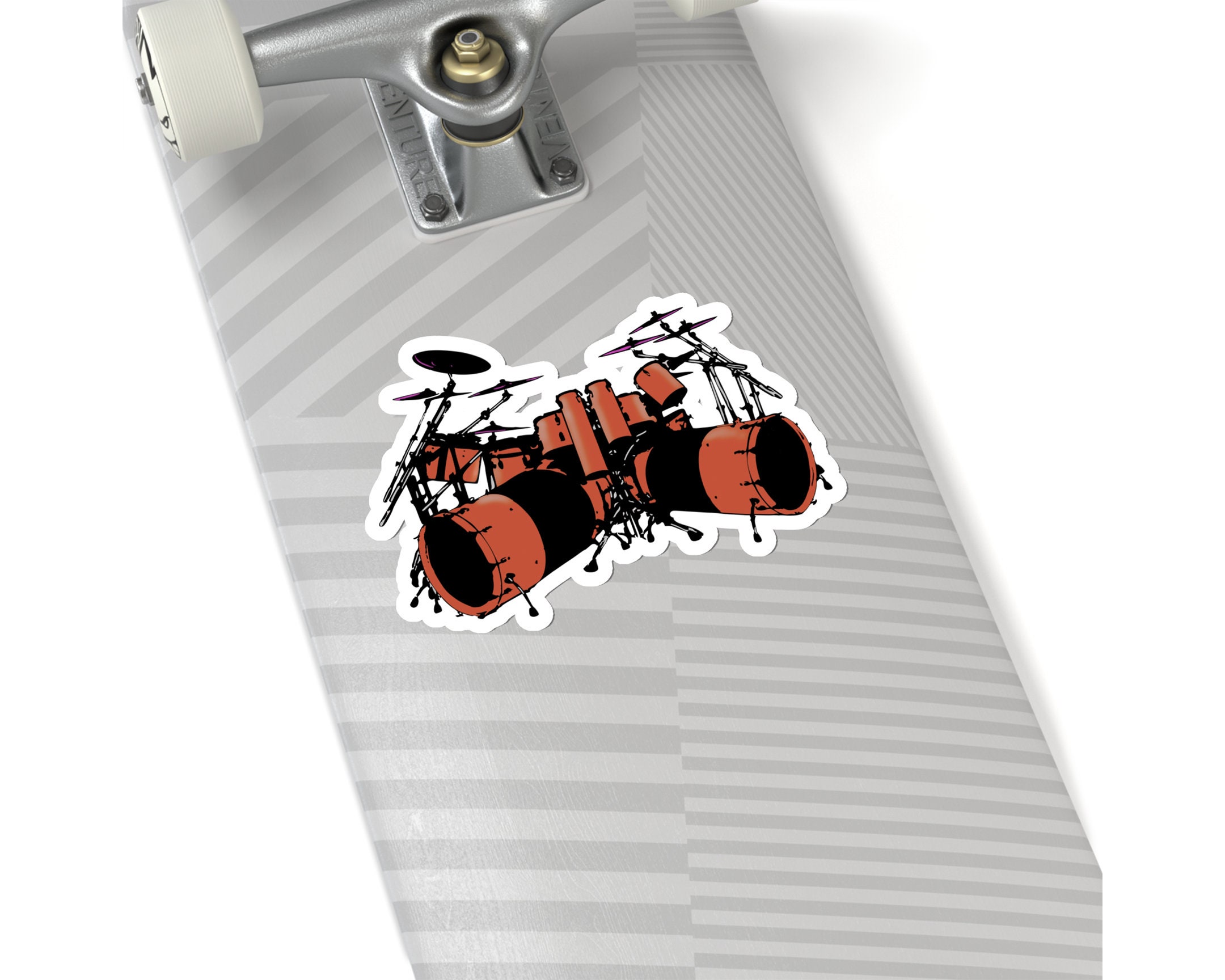 Drum Sticker Instrument Sticker Graphic Drum Sticker Sqwinx - Etsy